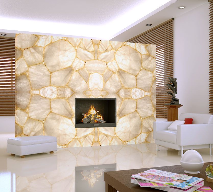Premium Semi-Precious Stone | Ivory Quartz (Backlit) | MCI